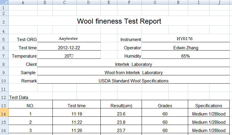 HY0176 Digital Wool Fineness Tester - Product on Anytester (Hefei) Co. Ltd