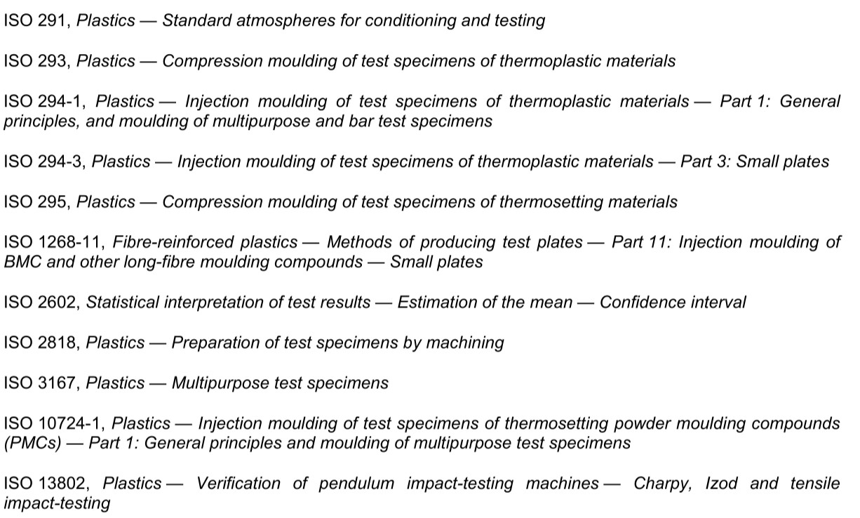 ISO179 -1 Plastic- Determination of Charpy impact properties ...